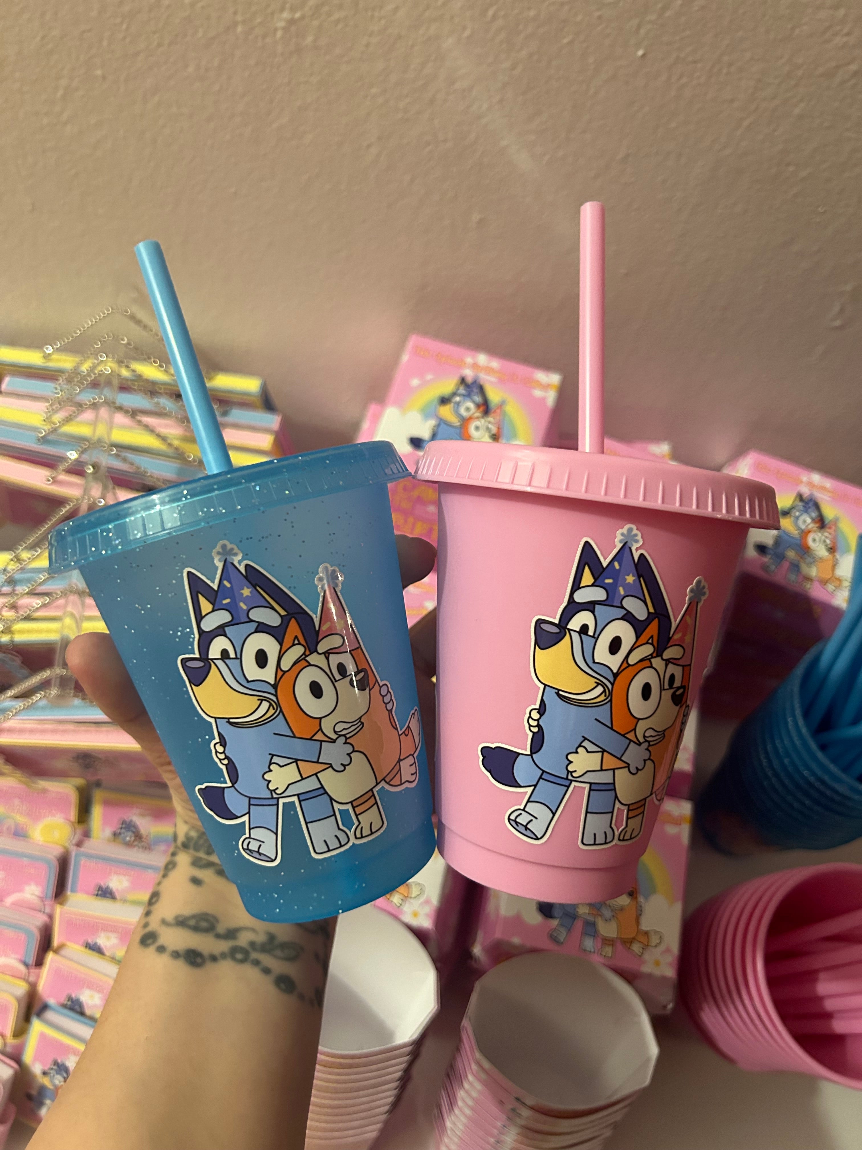 Custom Cups With Lids & Straws – Lynnscreationsx